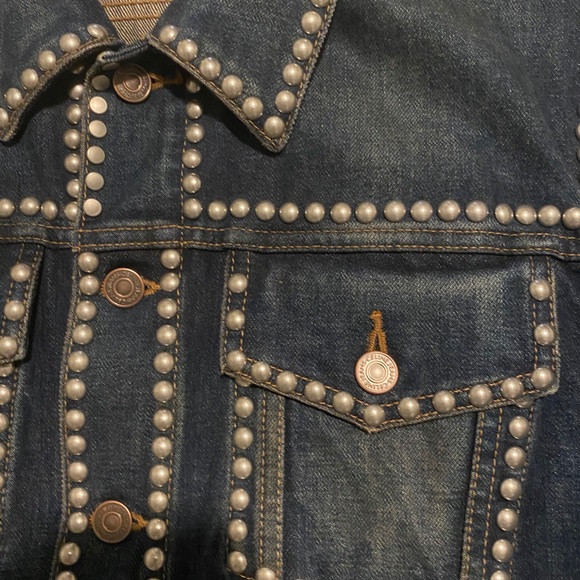 Celine | Jackets & Coats | Celine 220ss Studded Denim Jacket | Poshmark